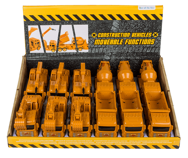 Construction Vehicles with moveable functions, – Out of the Blue
